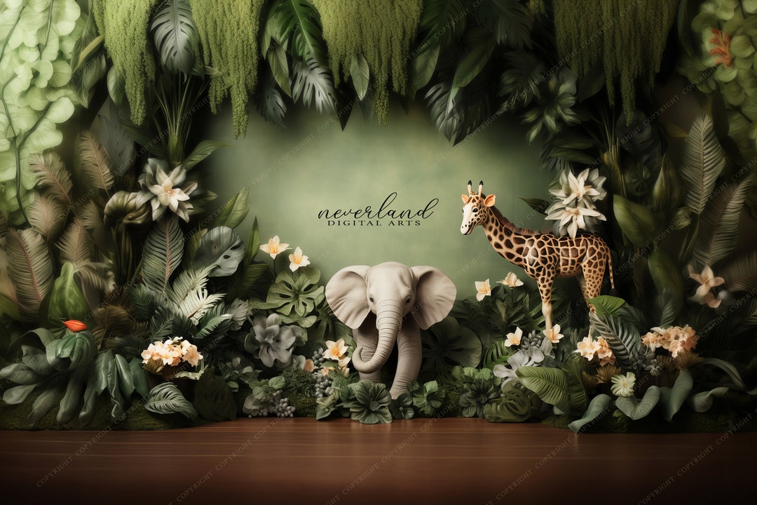 Jungle Safari Backdrop Bundle - 15 Pack / Digital Background / Digital ...