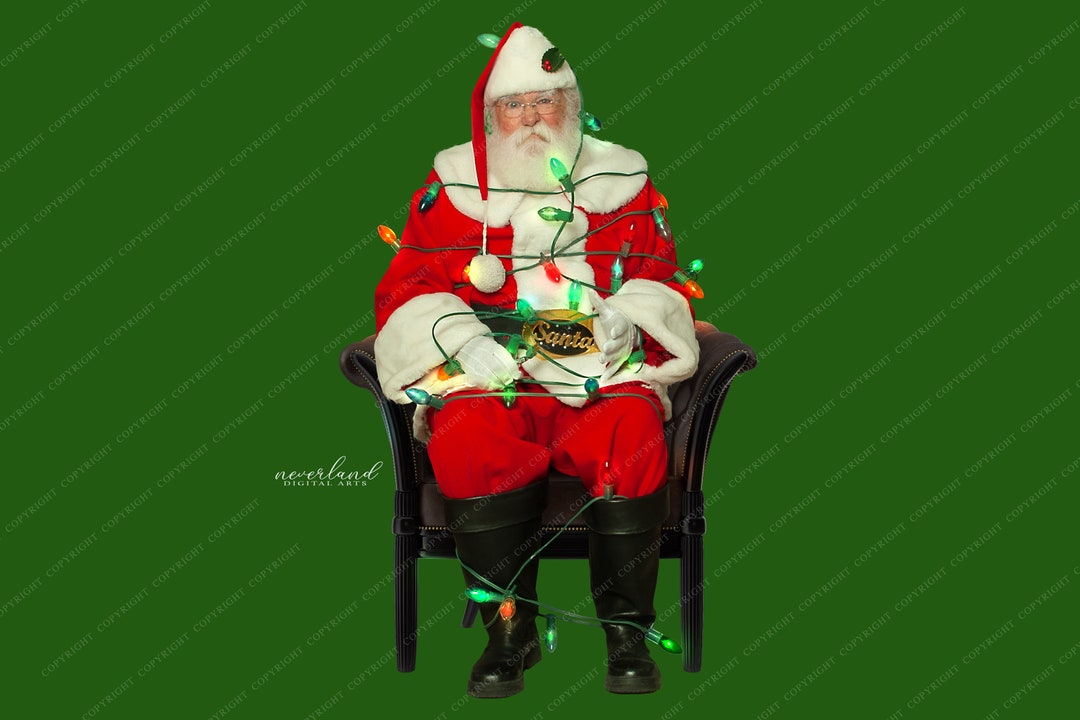 Santa Overlay / PNG Transparent Christmas Background for Photographers ...