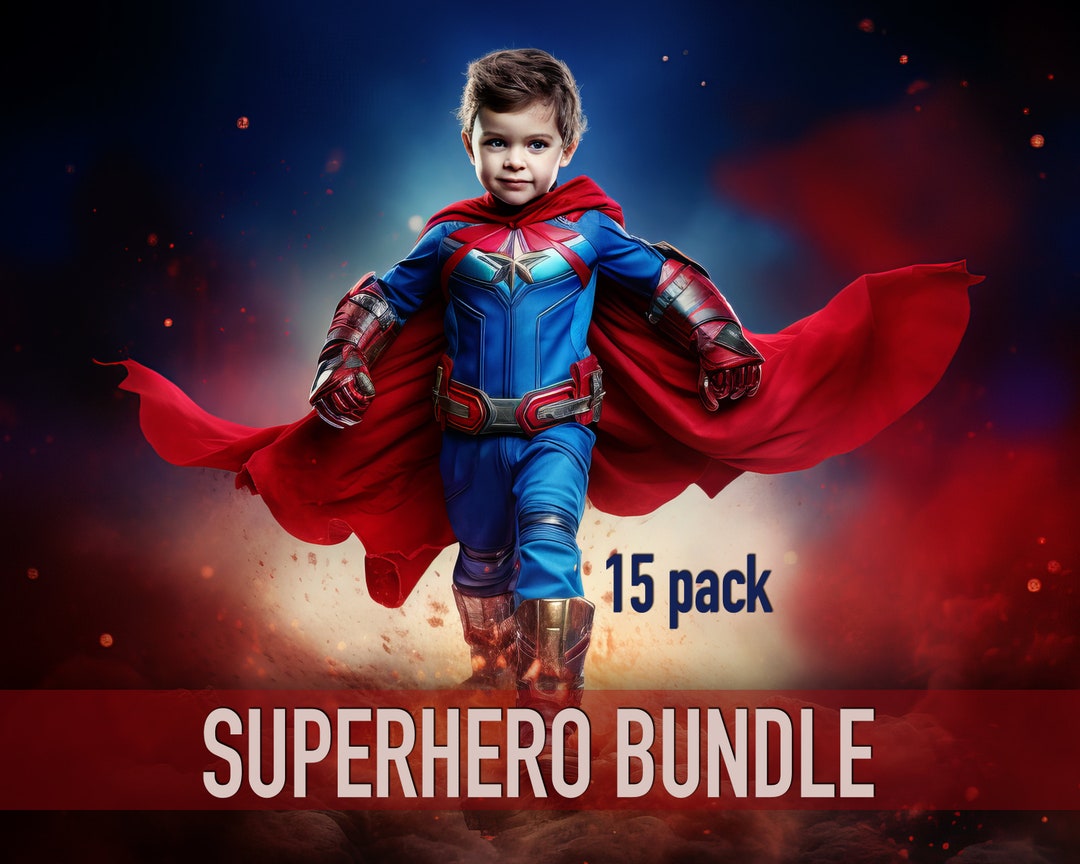 Superhero Bundle / 15 PACK / Digital Backgrounds for Photography ...