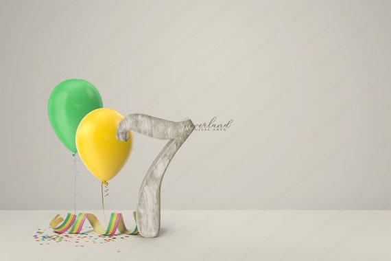 7th Birthday Background for Photography Compositions / Digital | Etsy