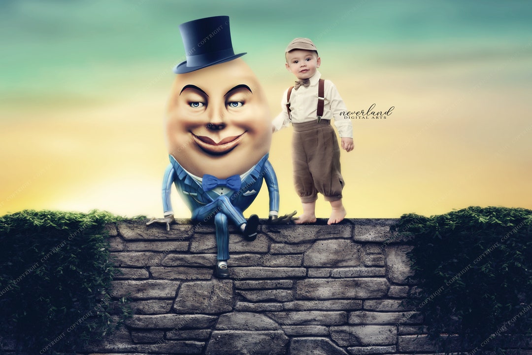 Humpty Dumpty Digital Background / Backgrounds & Overlays for Photoshop ...