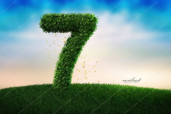 7th Birthday Background for Photography Compositions / Digital | Etsy