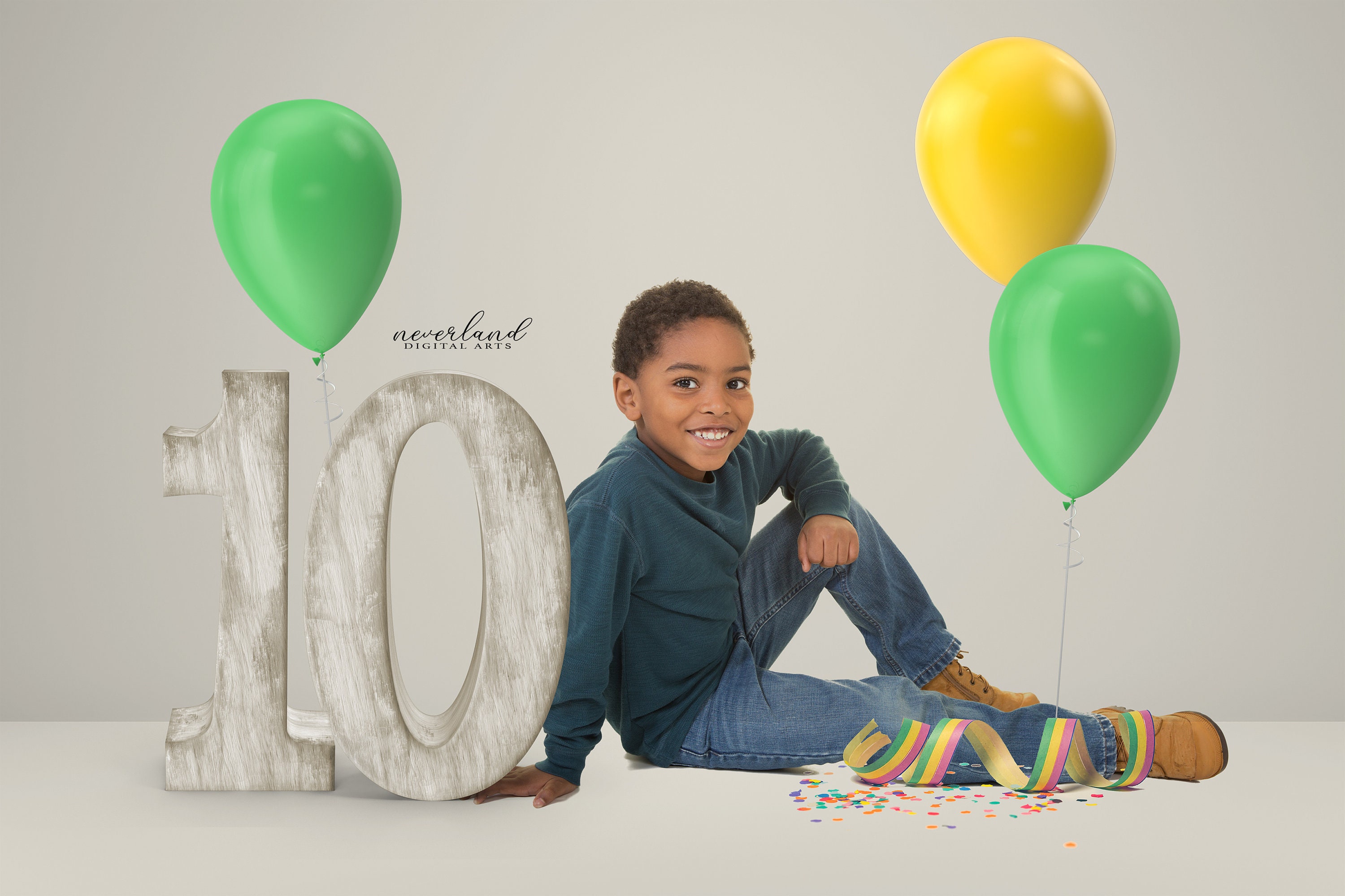 10th Birthday Background for Photography Compositions / Digital ...