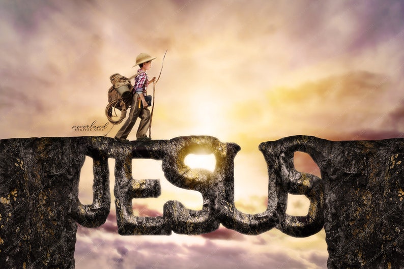 The Way: Easter Digital Background for Photography Compositions / Jesus ...