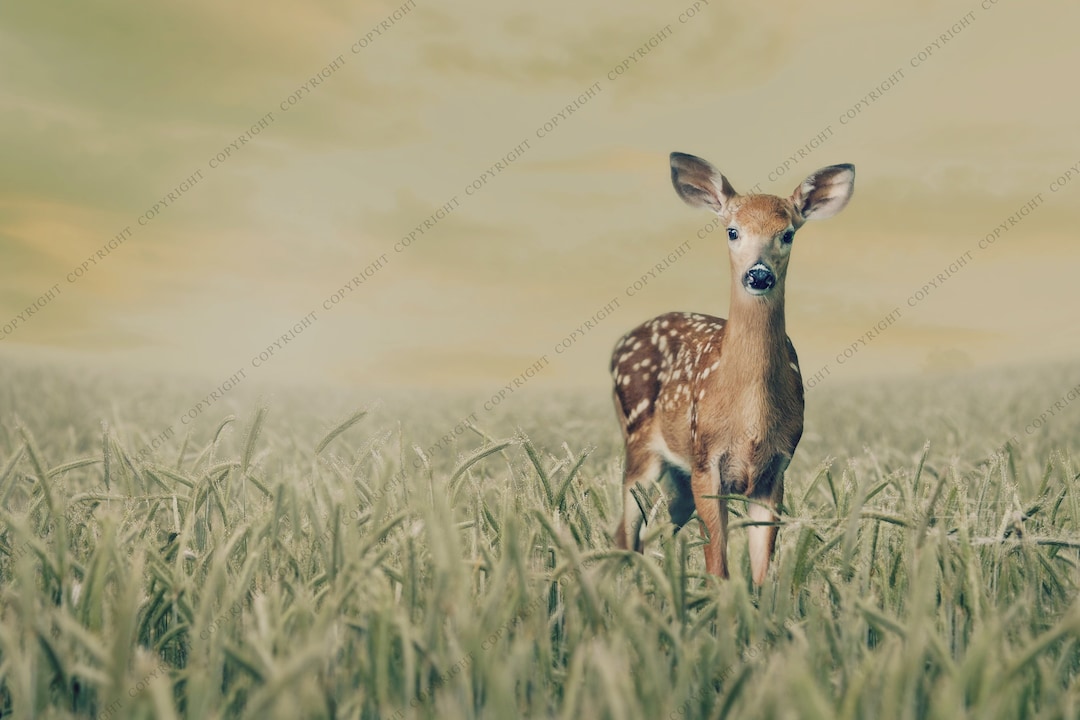 Vintage Fawn Background / Photography Background / Digital Background ...