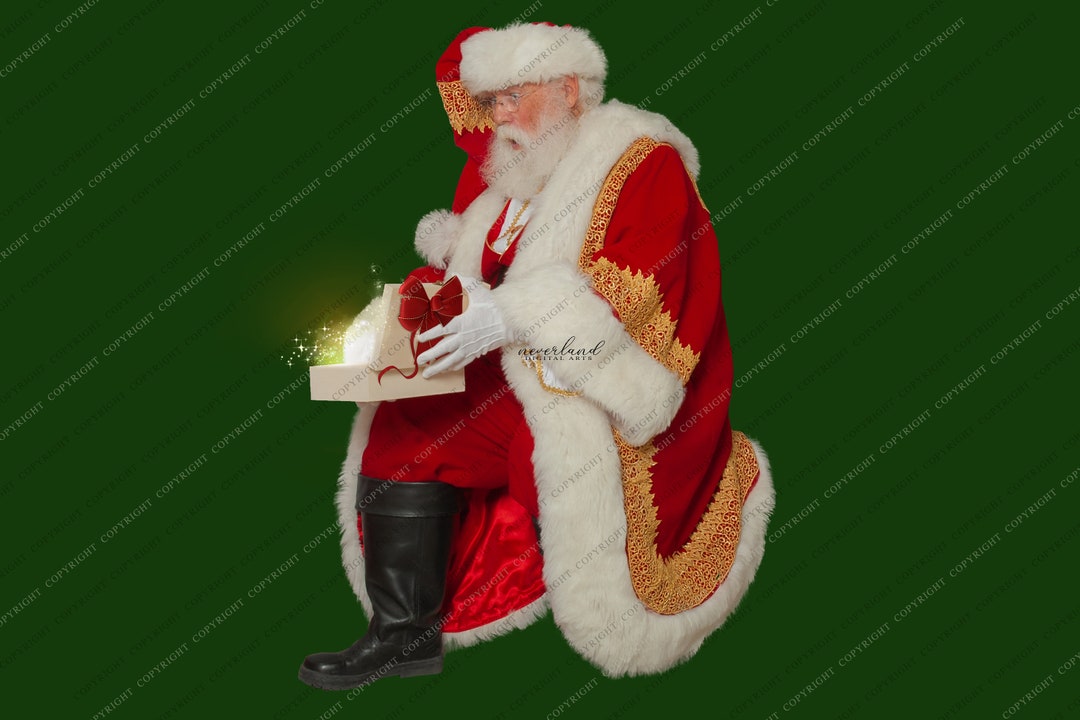 Santa Sitting Overlay / PNG Transparent Snow Globe Christmas Background ...