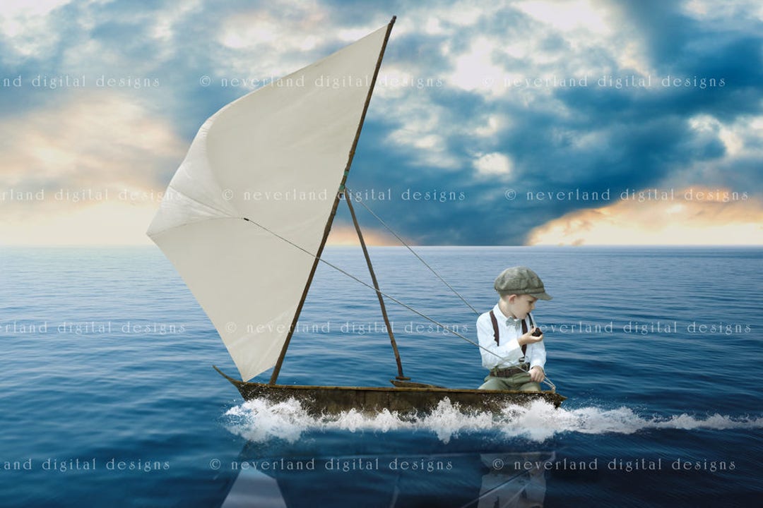 Boat Backdrop Background / Magical Backdrop / Fantasy Background / Boat ...