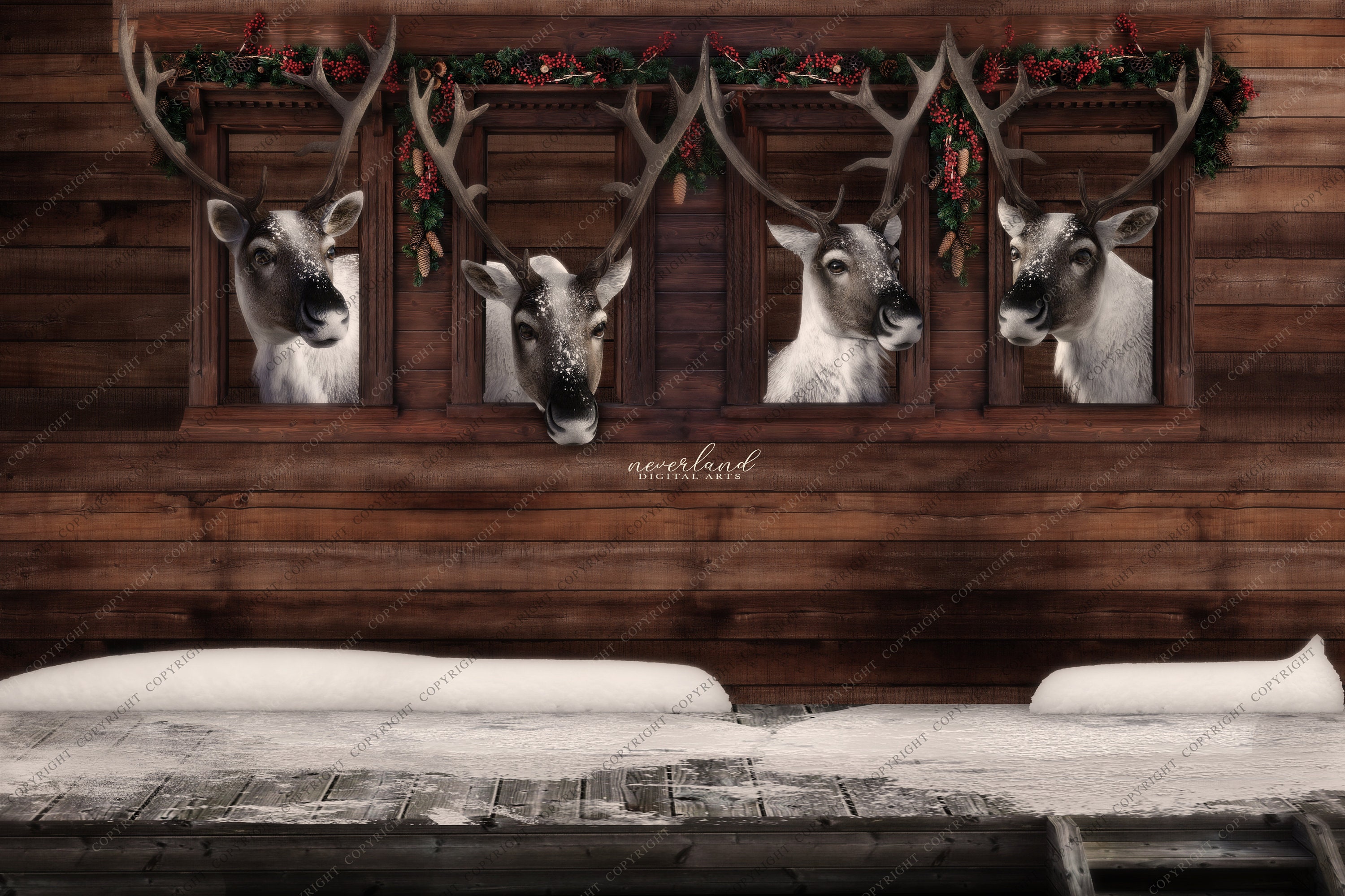 Christmas Reindeer Wallpaper
