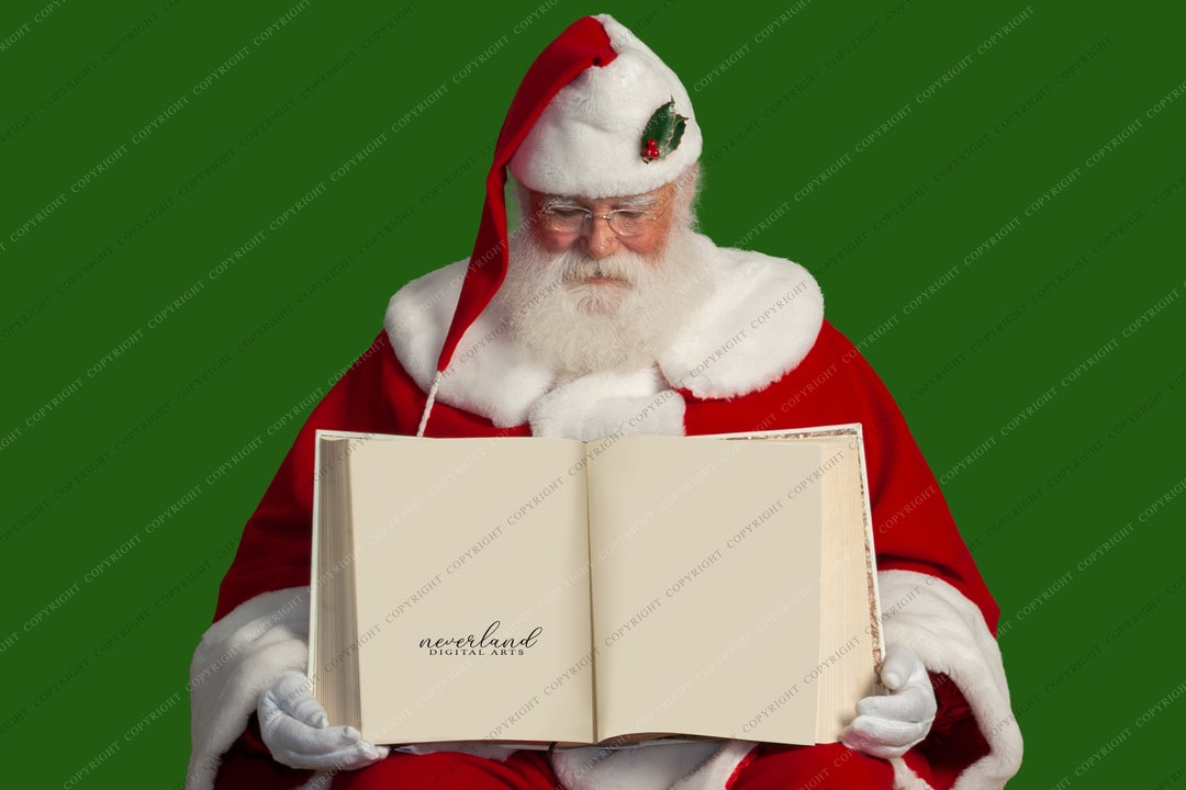 Santa Overlay / PNG Transparent Christmas Background for Photographers ...