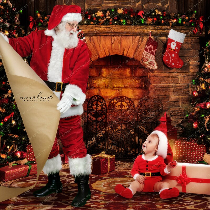 Santa Checking His List - Etsy