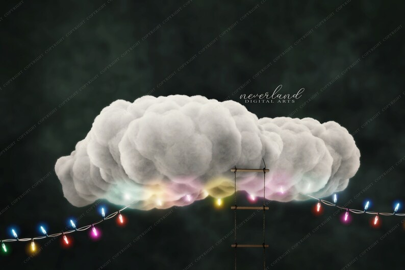 Christmas Cloud / Winter Background for Photographers / Christmas ...
