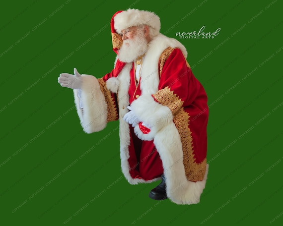 Santa Overlay / PNG Transparent / Christmas Background / - Etsy