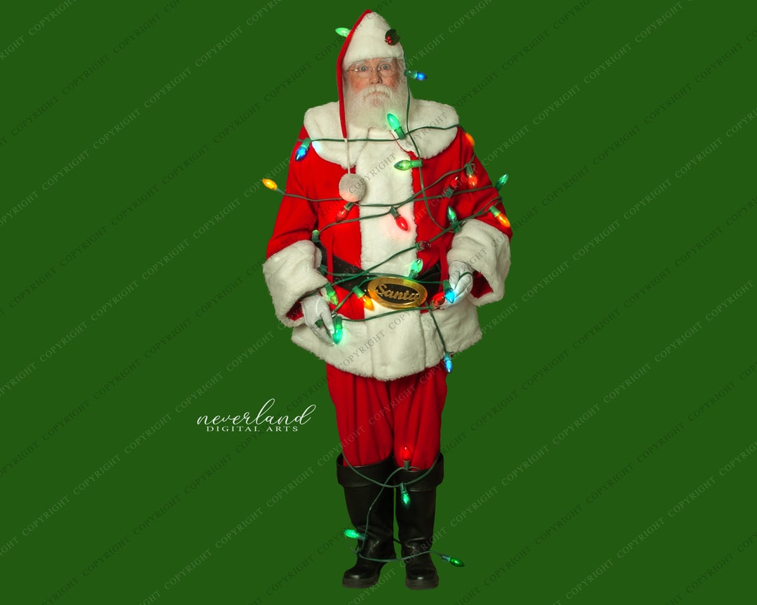 Santa Overlay / PNG Transparent Christmas Background for Photographers ...