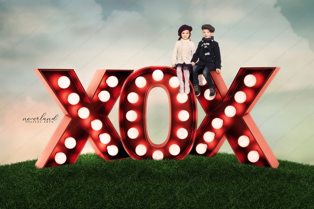 XOX Valentine Digital Background for Photography Compositions and ...
