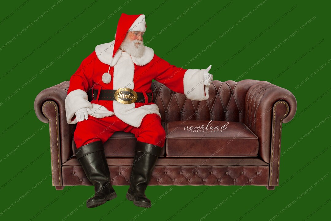 Santa Overlay / PNG Transparent Christmas Background for Photographers ...