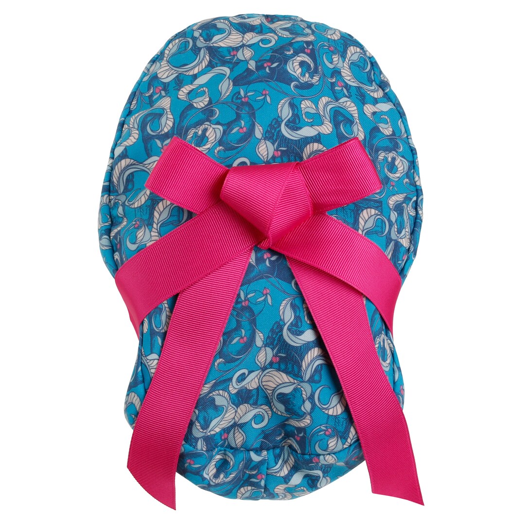 Satin Lined Ponytail Scrub Cap | Euro Style Surgical Hat - Etsy