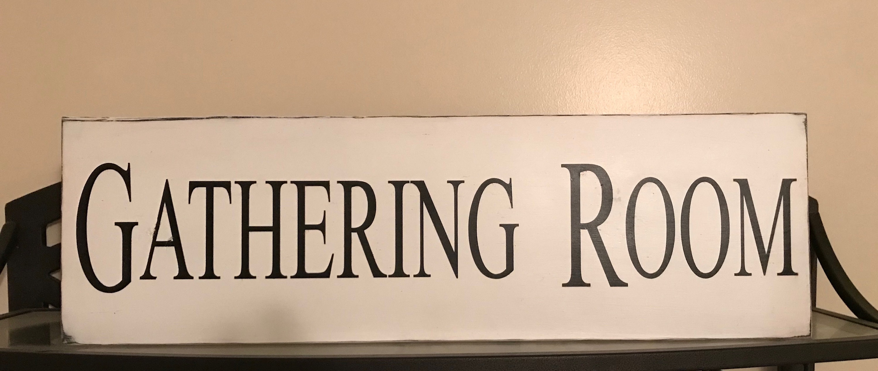 Gathering Room Wood Sign Farmhouse Gathering Room Sign | Etsy