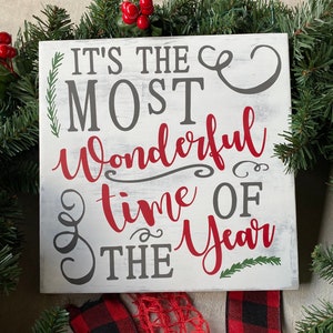 Its the Most Wonderful Time of the Year Christmas Signs - Etsy
