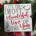 Its the Most Wonderful Time of the Year Christmas Signs - Etsy