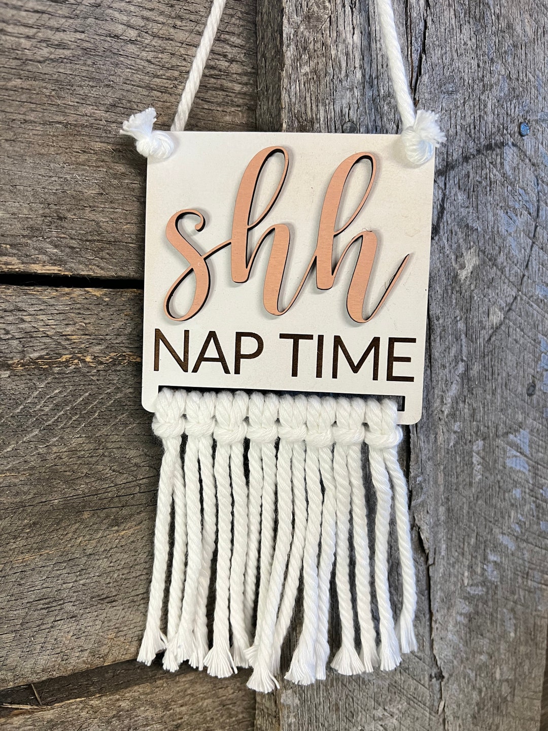 Baby Sleeping Sign Door Hanger Shhh Baby Sleeping Front Door Sign Nap ...