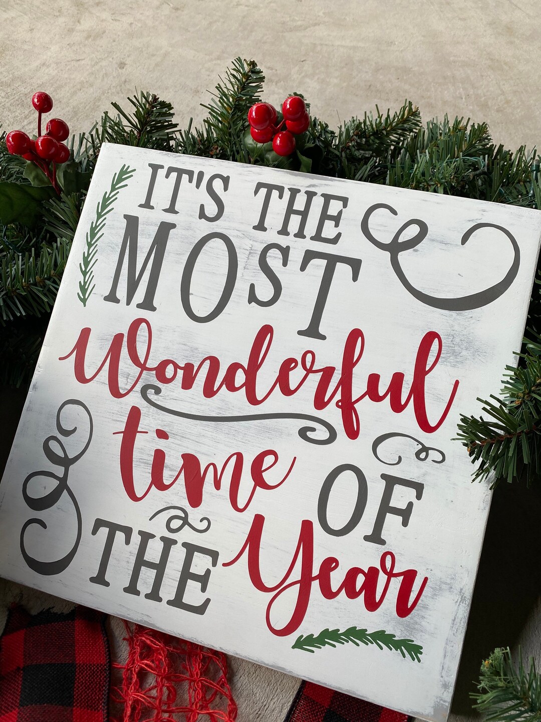 Its the Most Wonderful Time of the Year Christmas Signs - Etsy