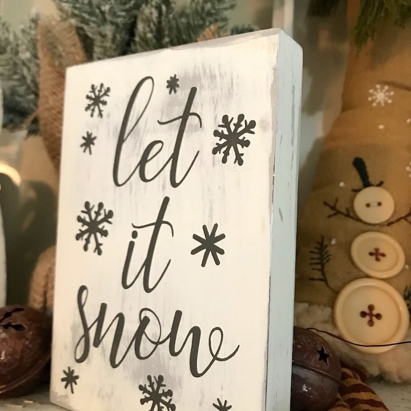 Let It Snow Sign - Etsy
