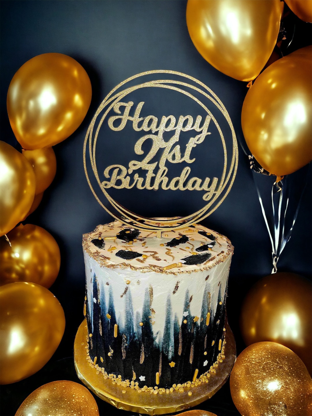 Birthday Cake Topper, Personalized Cake Topper, Custom Cake Topper ...