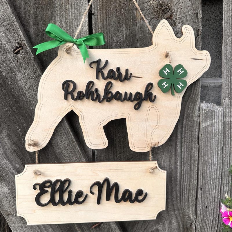 4 H Stall Sign - Etsy