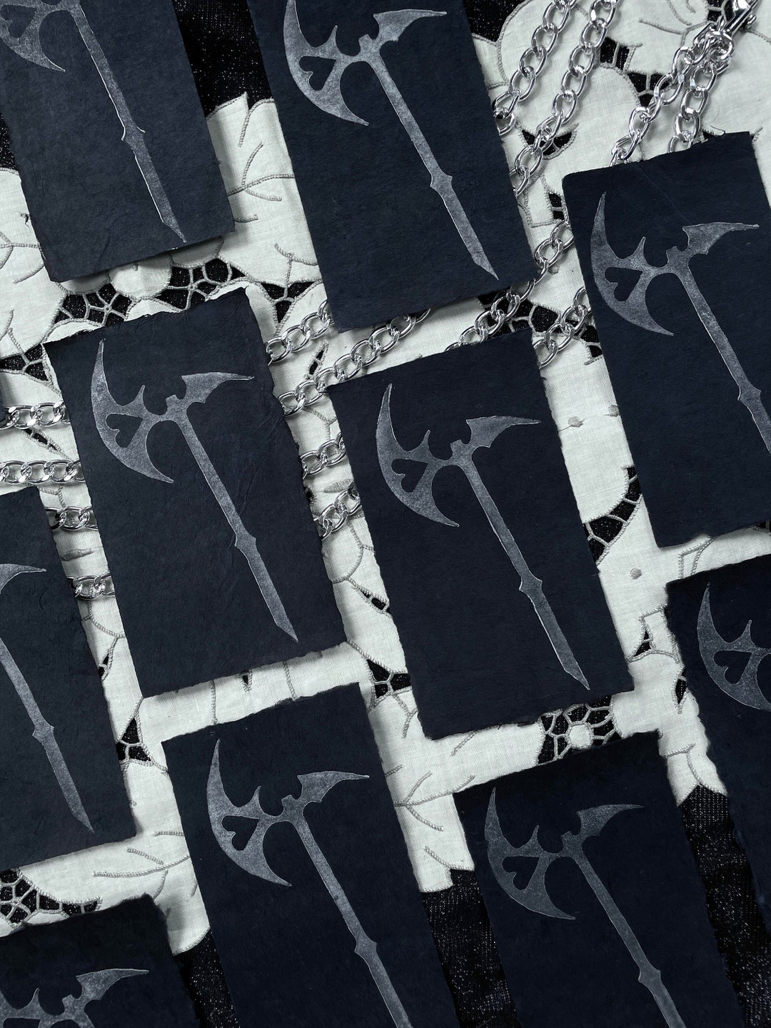 Heart Battle Axe Linocut Print | Handmade Gothic Art - Etsy