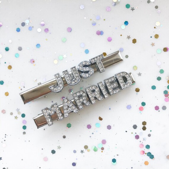 Wedding Hair Just Married Hen Party Hair Clip Bride to Be Hen | Etsy