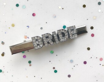 Wedding Hair Just Married Hen Party Hair Clip Bride to Be Hen | Etsy