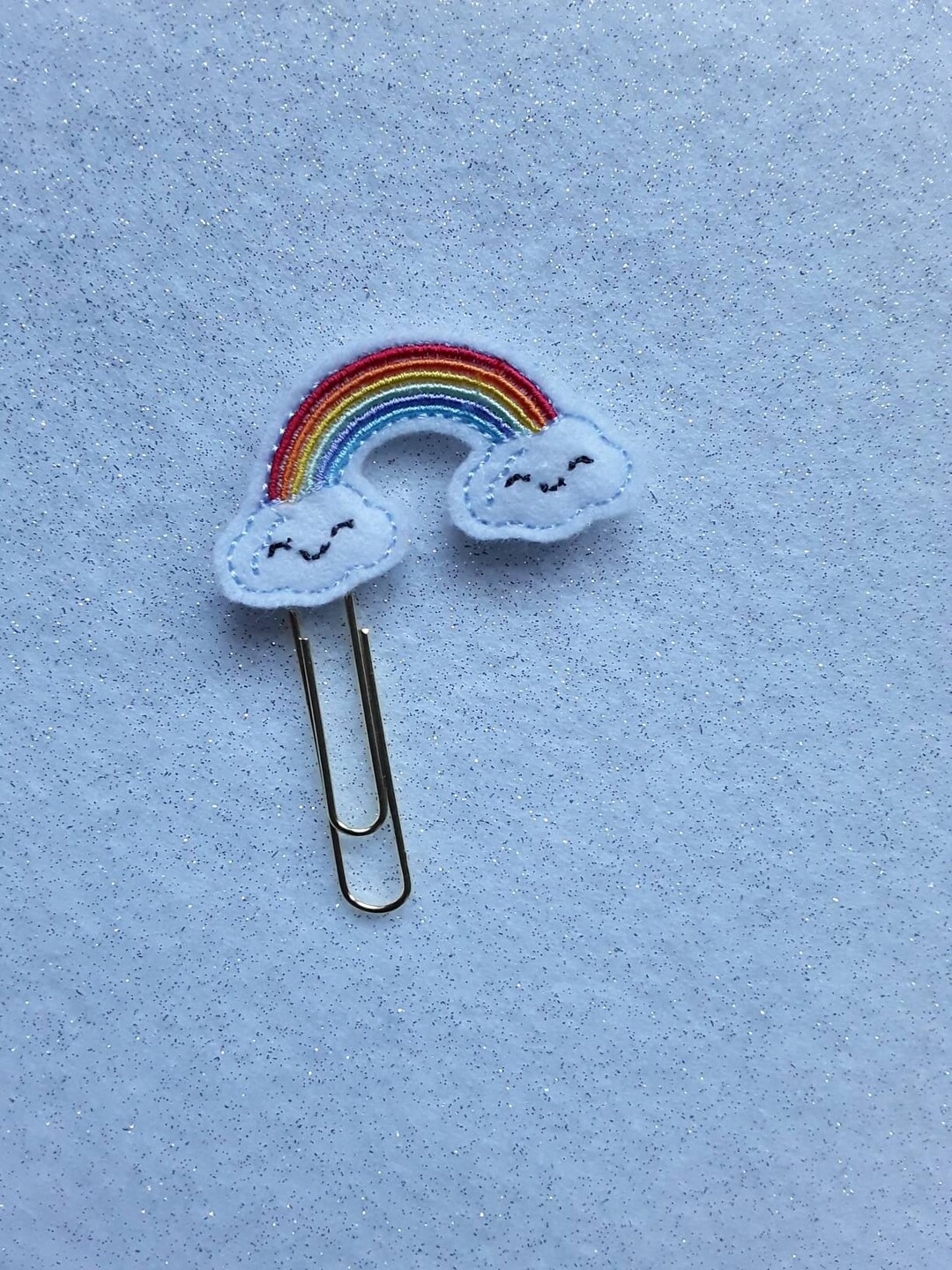 Cute Kawaii Rainbow Planner Feltie Clip. Paperclip. Felt Clip. Planner ...