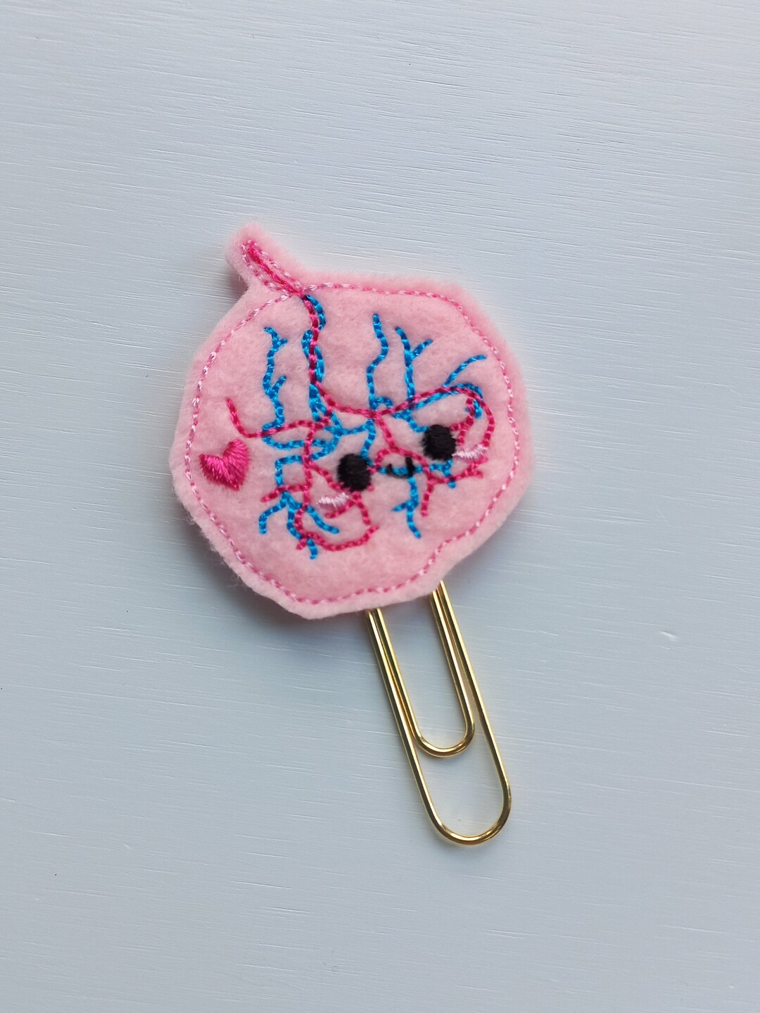 Cute Pink Placenta Bookmark. Page Marker. Planner Feltie Clip ...