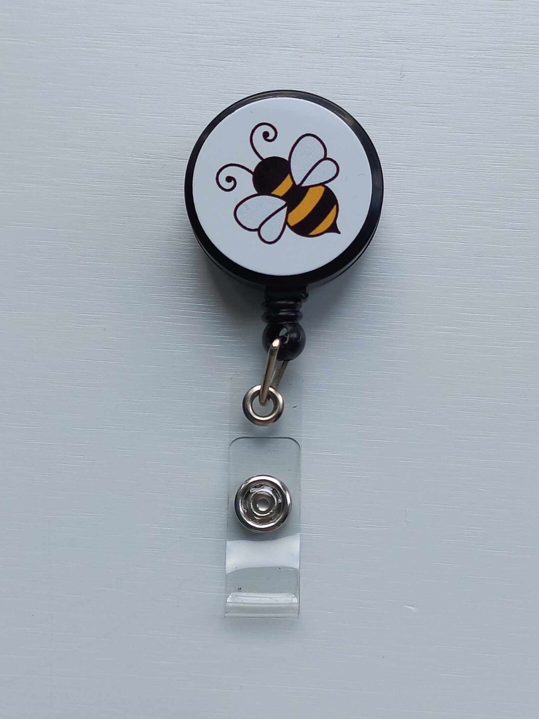New Cute Little Bee Elasticated/retractable Badge Reel Holder UK SELLER ...