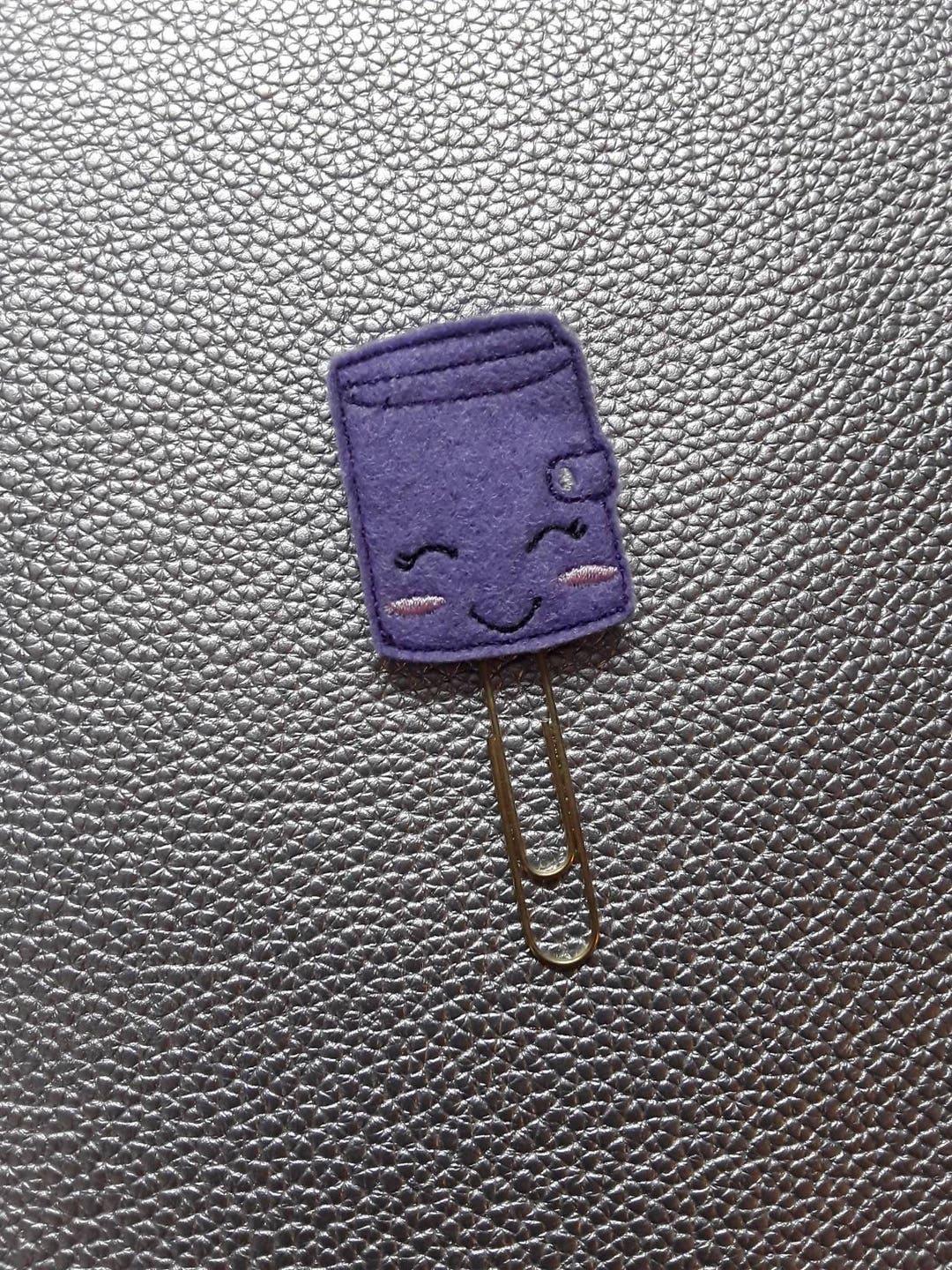 Lovely Lilac Girl Planner Bookmark. Planner Feltie Clip. Paperclip ...
