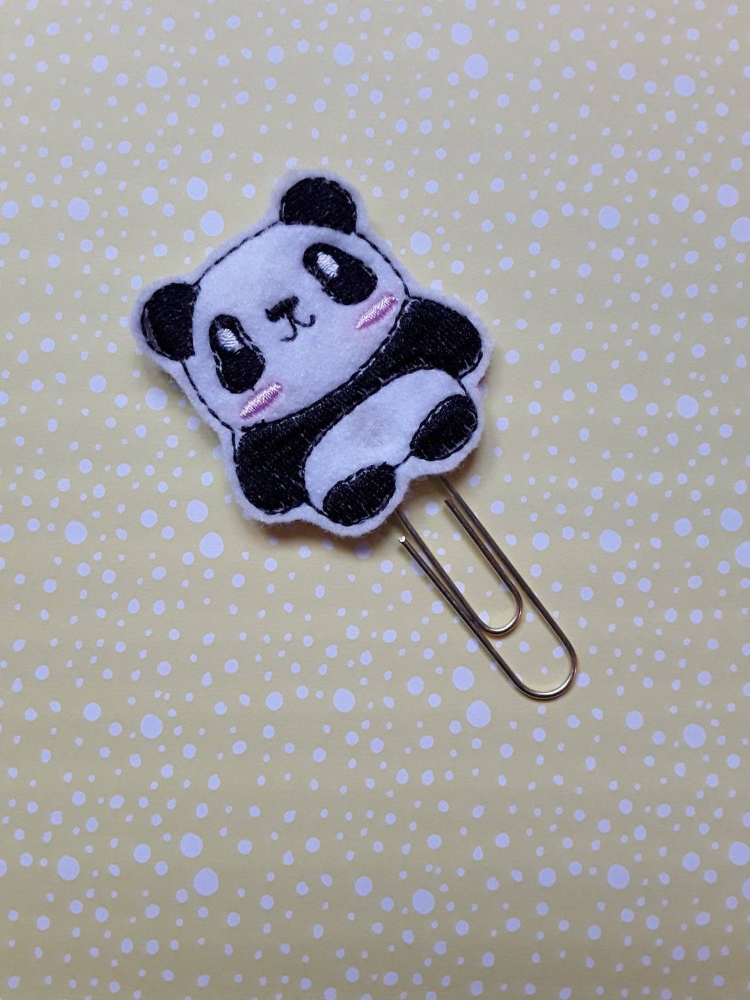 Sitting Cute Chunky Panda. Paperclip. Felt Clip. Planner Gifts ...
