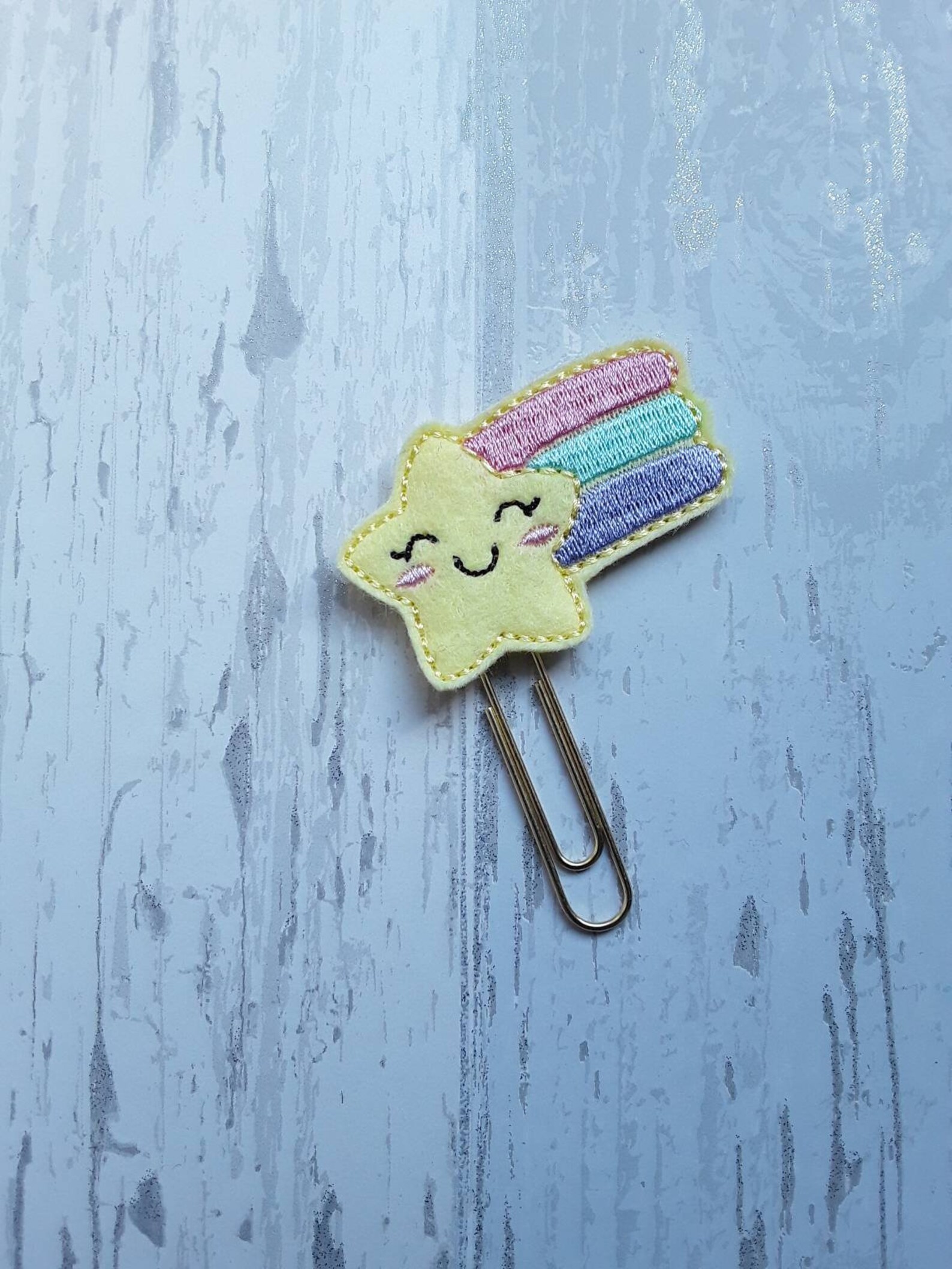Shooting Star Clip. Planner Feltie Clip. Paperclip. Felt Clip. | Etsy