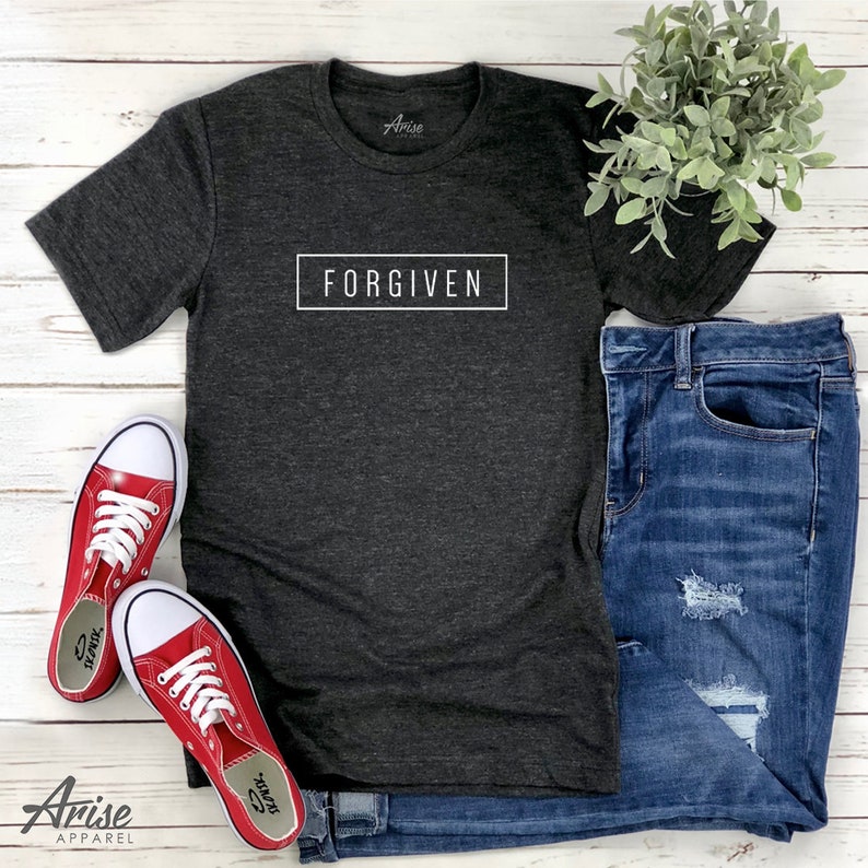 FORGIVEN t-shirt Christian shirt Christian gift baptism | Etsy