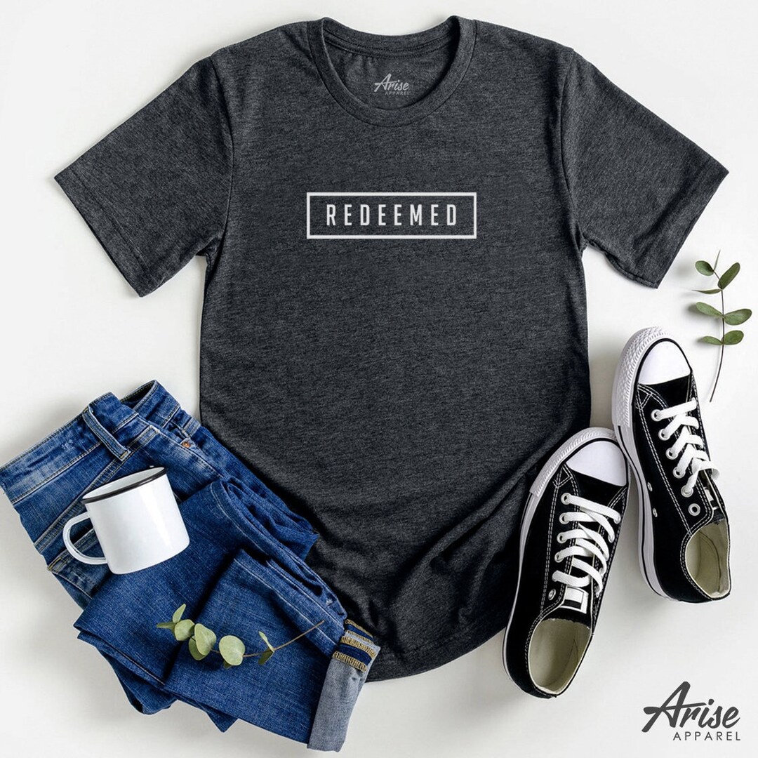 REDEEMED T-shirt | Christian Gift, Christian Shirt, Baptism Gift ...