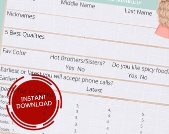 Best Friend Application - Etsy