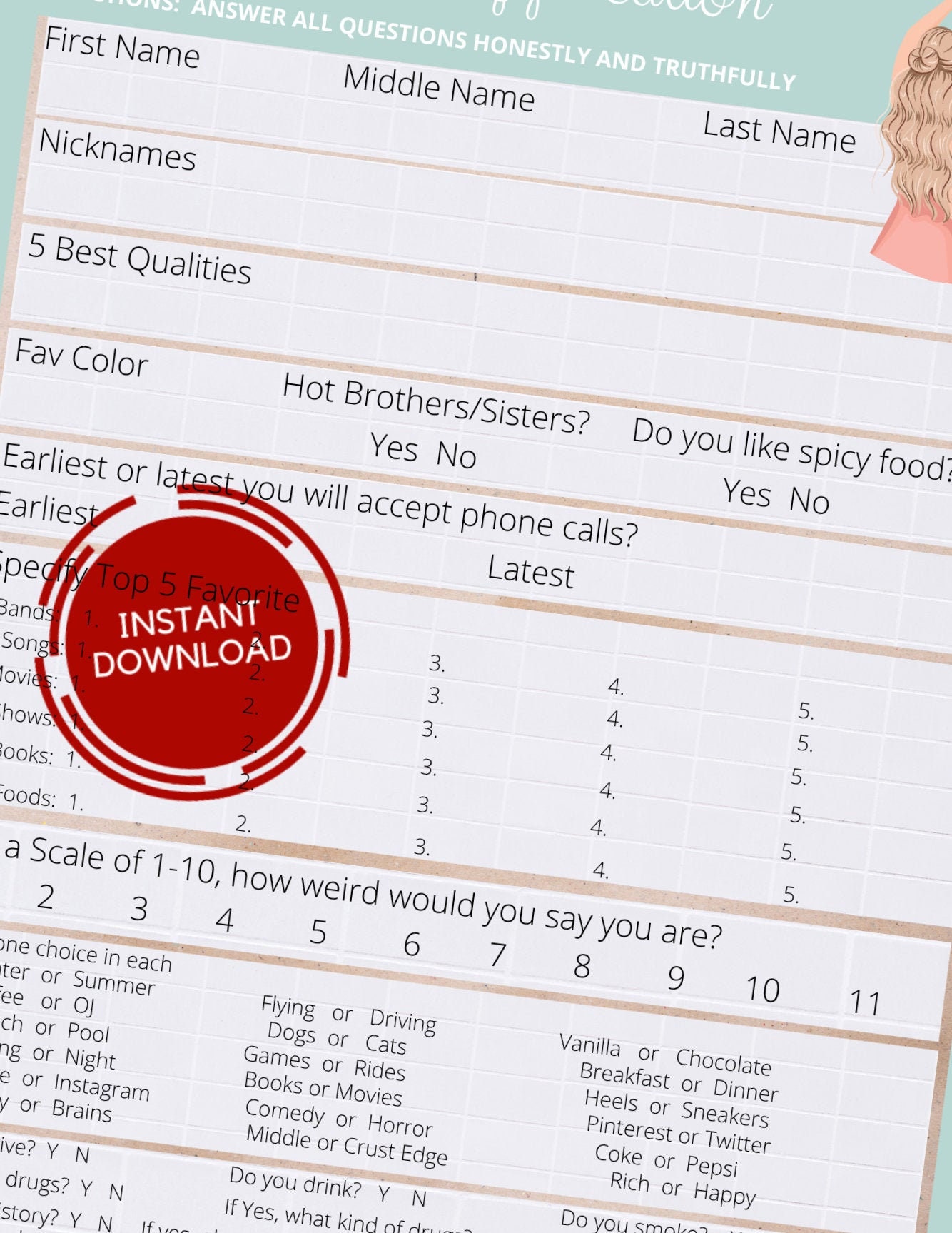 Best Friend Application - Etsy
