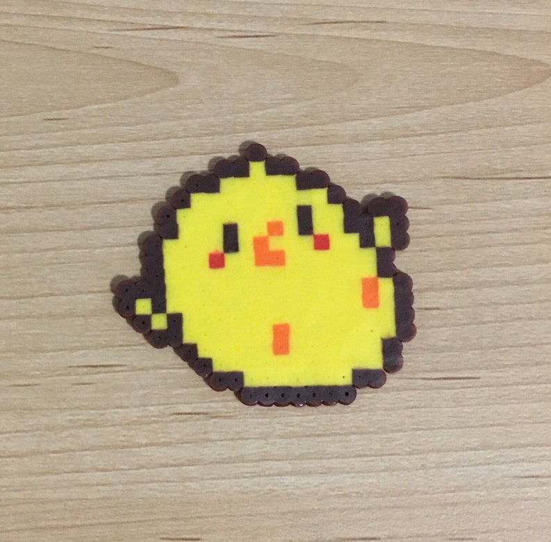 Sitting Chick mini Perler Beads - Etsy