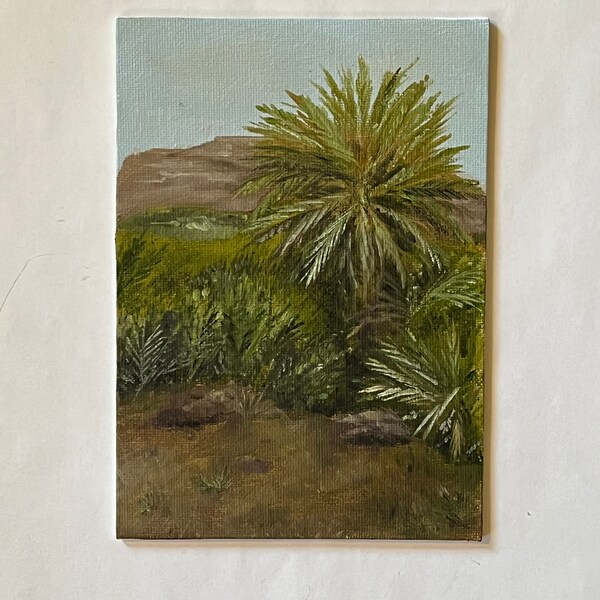 Desert Mountains Oil Painting - Etsy