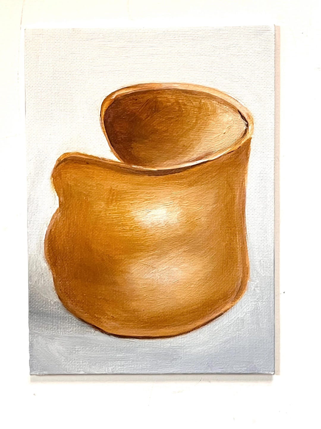 Gold Cuff Bracelet Oil Painting (5x7) - Canvas Board Art - Etsy