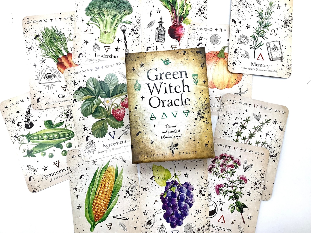 Green Witch Herbalist Tarot Deck Cards Divination Spiritual Reading ...