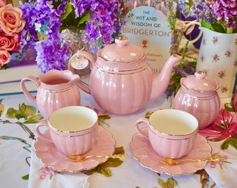 Pink Rose Tea Set - Etsy