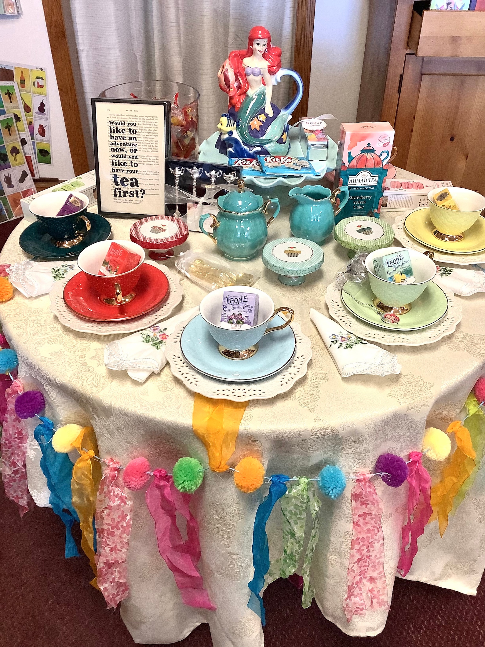 Little Mermaid Tea Set. Limited Edition Ariel Teapot With - Etsy