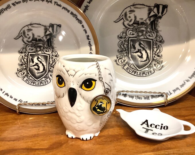 Tea Ball Gift Set Infuser Harry Potter Hogwarts Hufflepuff Strainer ...