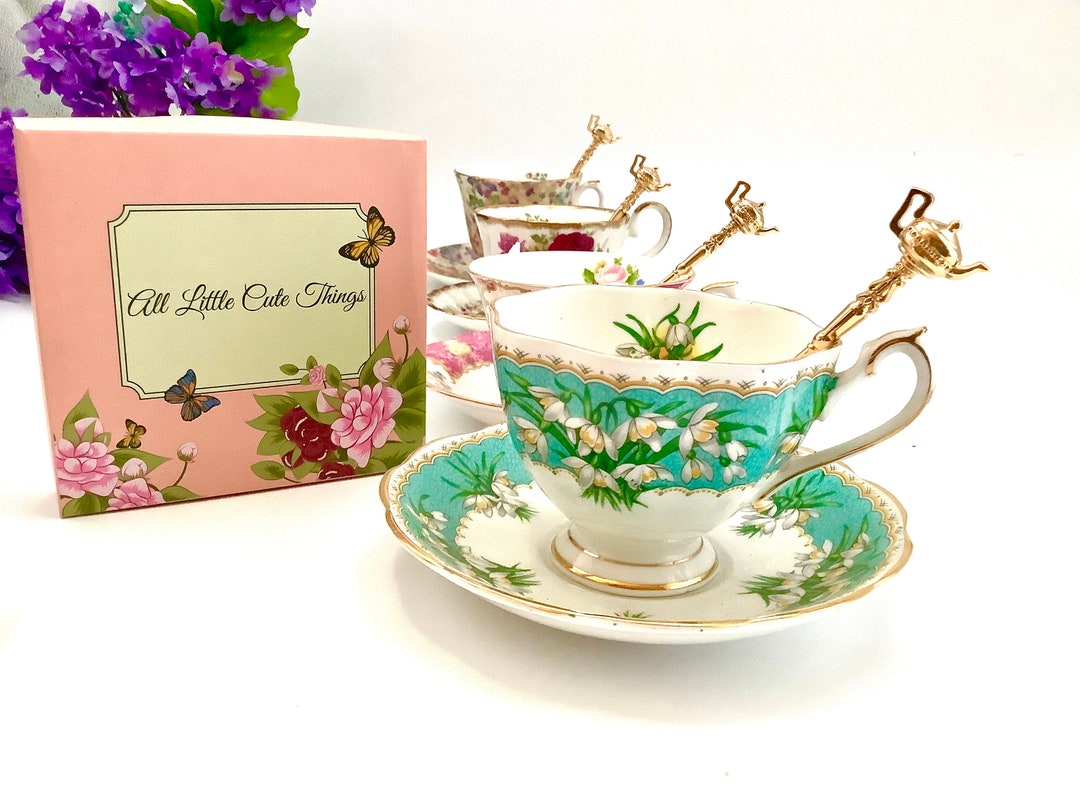 Teaspoon for Tea Gold Plated Set of Spoons With Teapot Handles to Match ...