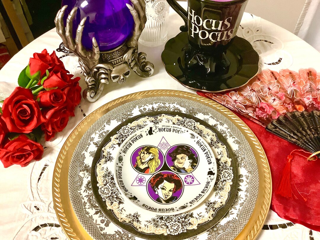 Plate Bunch of Hocus Pocus Fine Bone China. Appetizer Hors Doeuvre ...